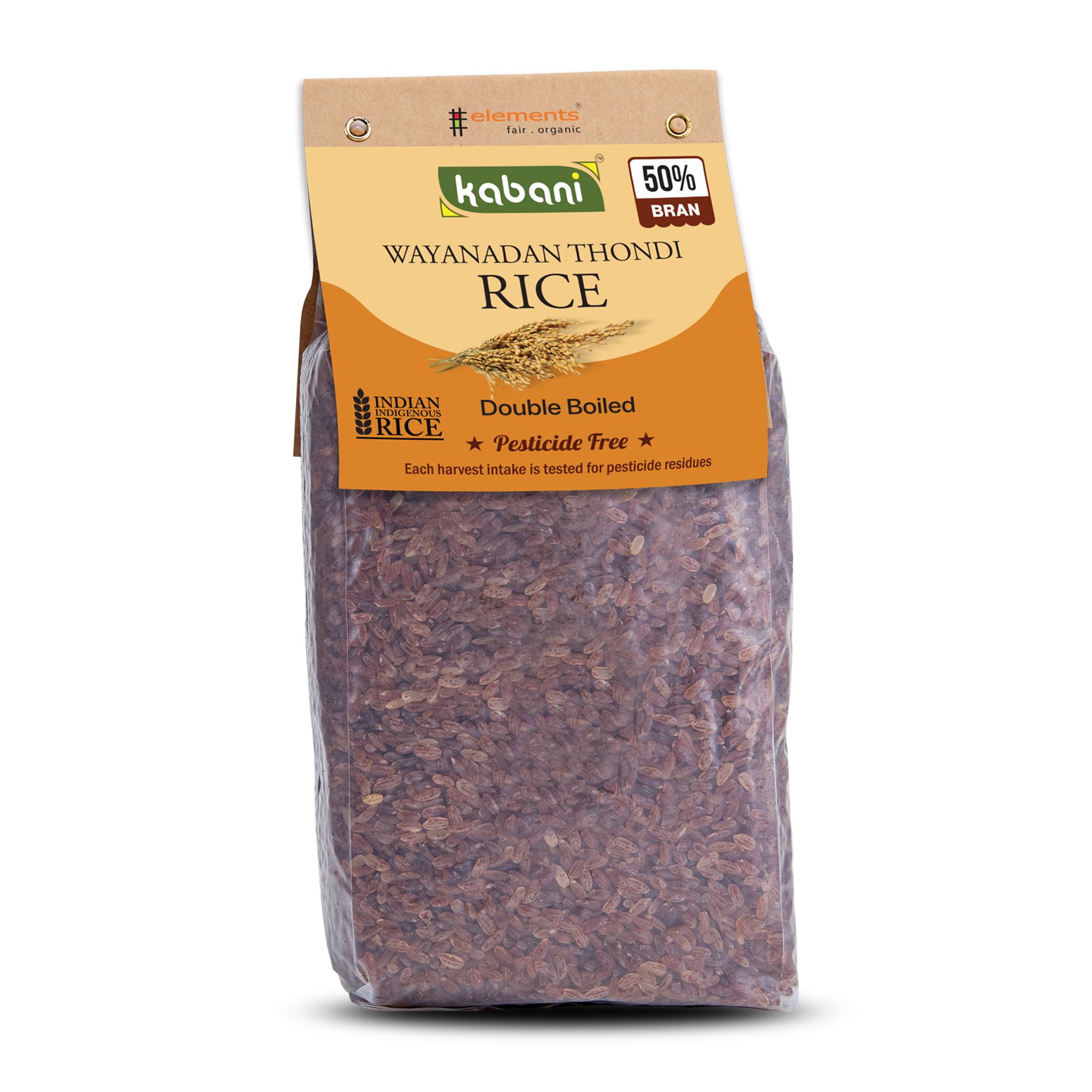 Kabani Thondi Rice 50% bran - 1Kg – Elements